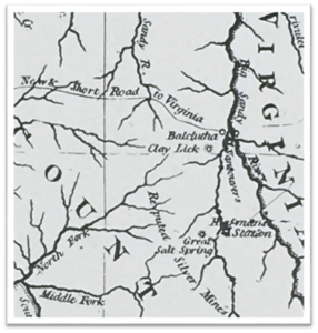 Imlay's Map of Silver Mine, 1790 - Pike County Historical Society